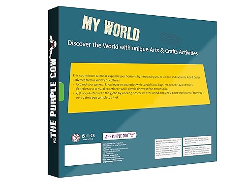 My World Advent Calendar 2024 - visit 24 countries, explore different cultures, create original Arts & Crafts from each country! Ages 9+
