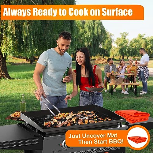 Griddle Mat for Blackstone Grill 28" Blackstone Silicone Griddle Cover Food Grade Silicone Griddle Mat Protect Your Griddle Top From Dirt & Rust Blackstone Griddle Mat Protective Cover