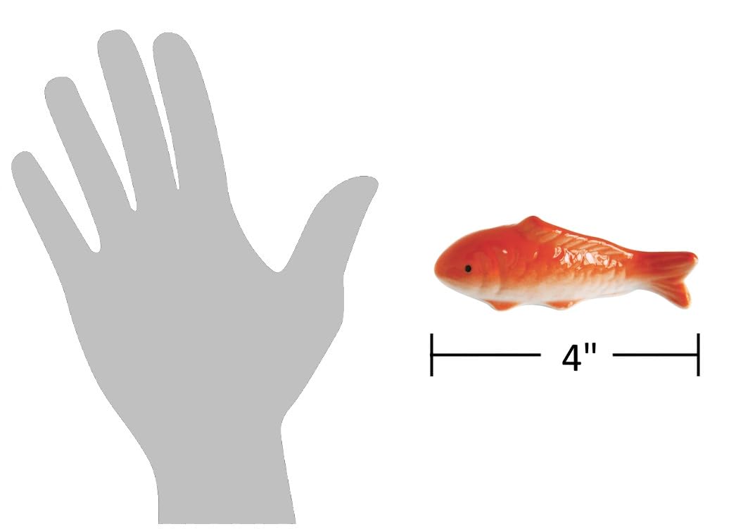 Set of 2 Creative Co-Op 4" Assorted Koi Fish Floatable Figurines