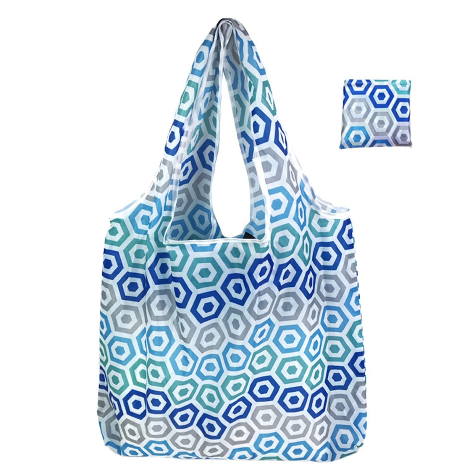 JUNYY Large Capacity Reusable Shopping Bag Eco Friendly Durable Grocery Handbags Folding Tote Bag(Style 10)