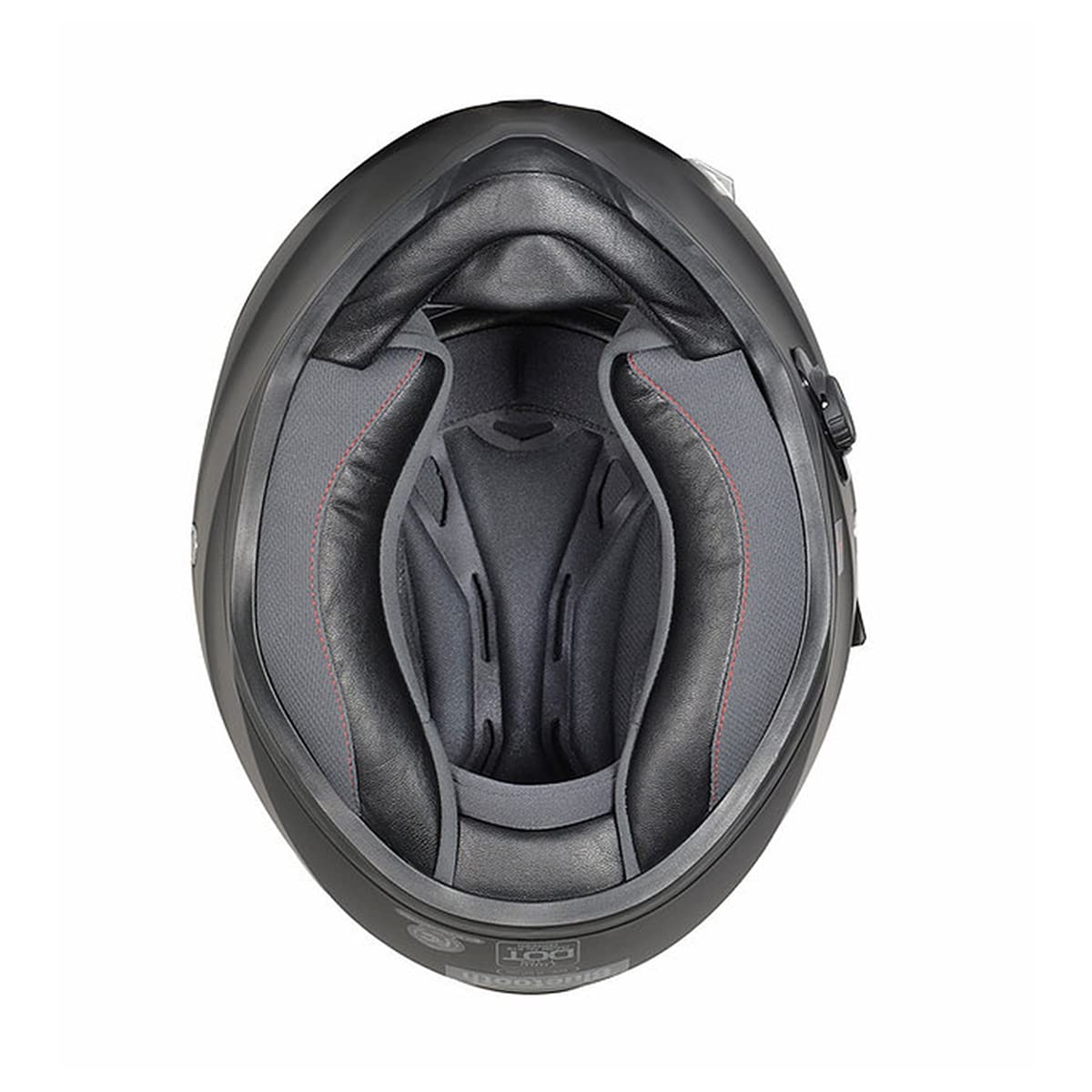 TORC T15B Bluetooth Integrated Full Face Motorcycle Helmet With Graphic (Gloss Black Captain Shadow,Medium)