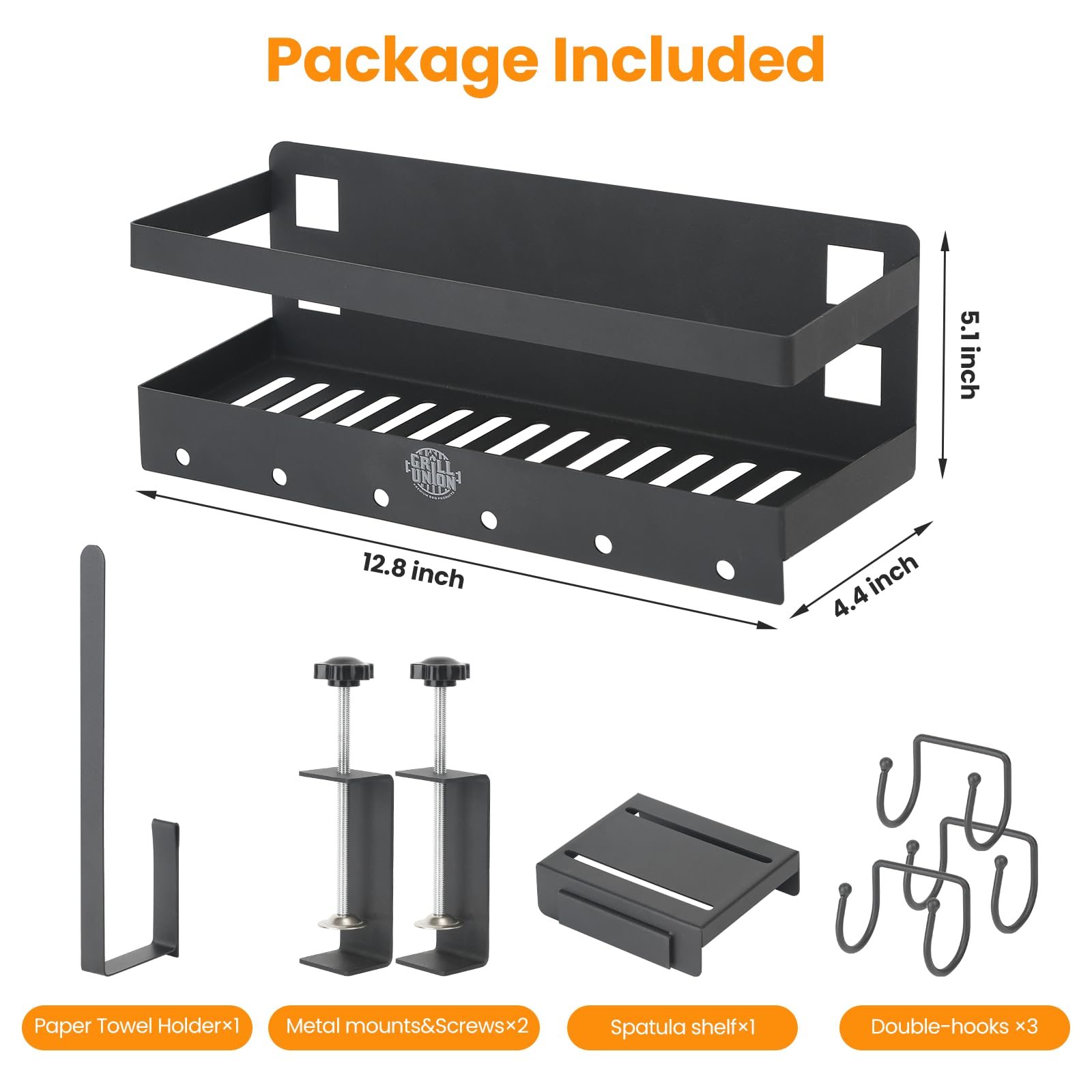 Blackstone Griddle Caddy - Space Saving Grill Accessories Tool Holder, BBQ Accessories Organizer Box for 17"/22"/28"/36" Griddle