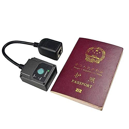 Posunitech Mrz Code Reader Ms430 Passport, Fixed Mount with Ir/Light & Aec | Ocr 2D Qr Barcode Scanner USB Rs232 for Duty-Free Shop & Travel Agent