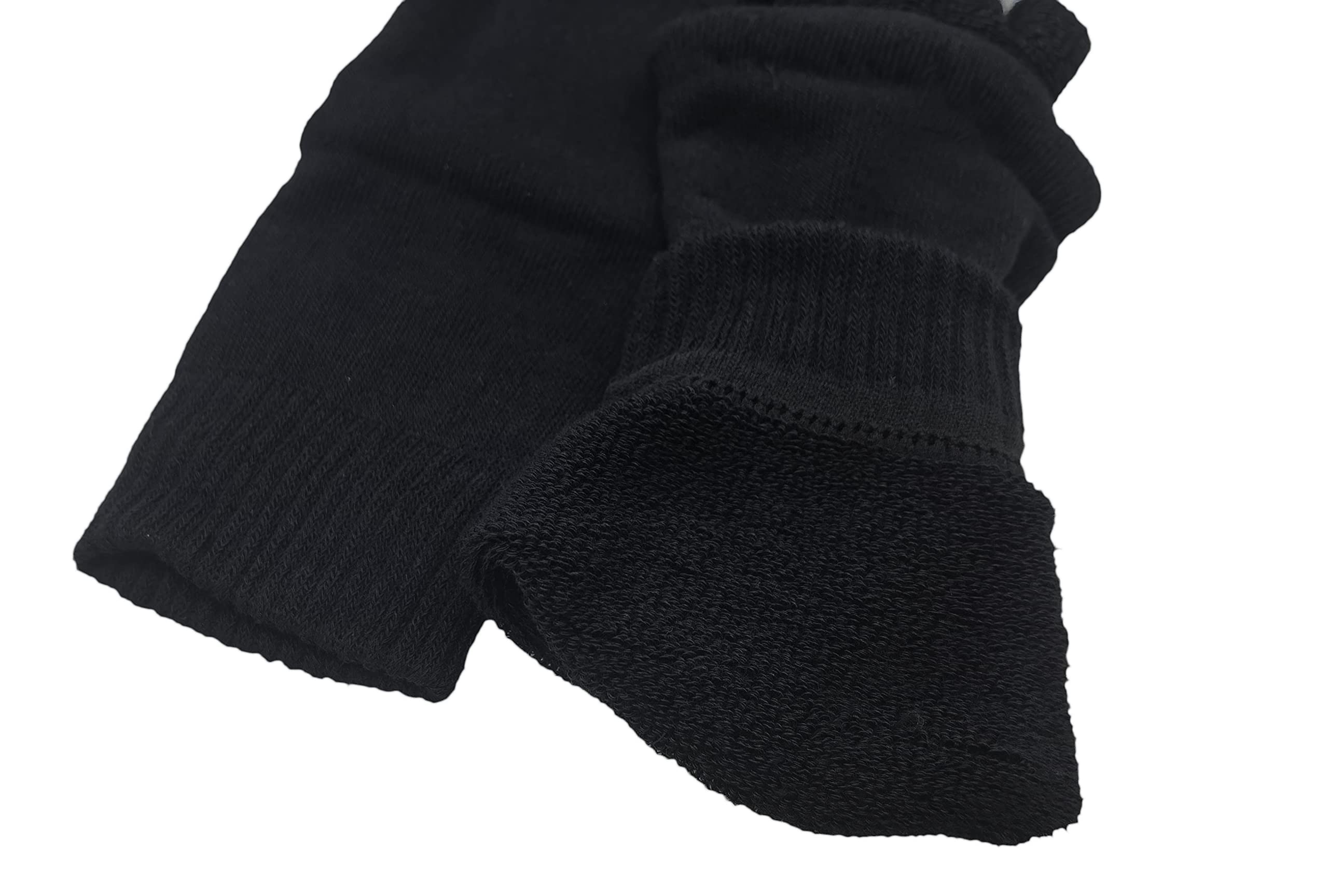 Homrap Women Toe Separator Socks Toeless Foot Alignment Socks for Yoga GYM Massage Pain Relief Improves Circulation Stretchy (Black)