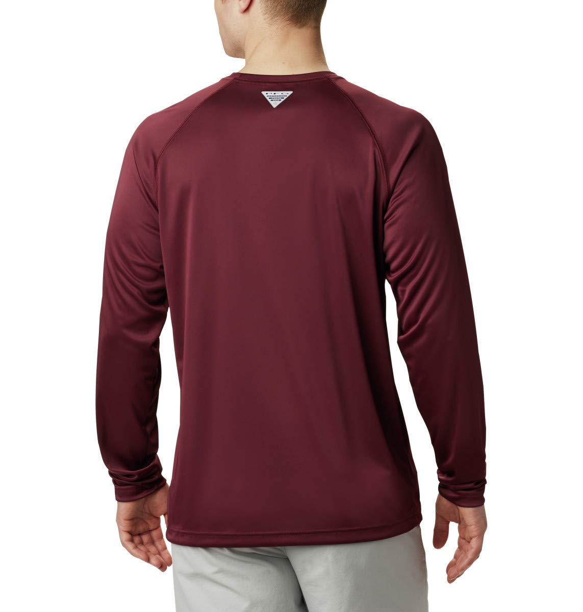 Columbia NCAA Texas A&M Aggies Men's Terminal Tackle Long Sleeve Shirt, 2X Big, TAM - Deep Maroon/White