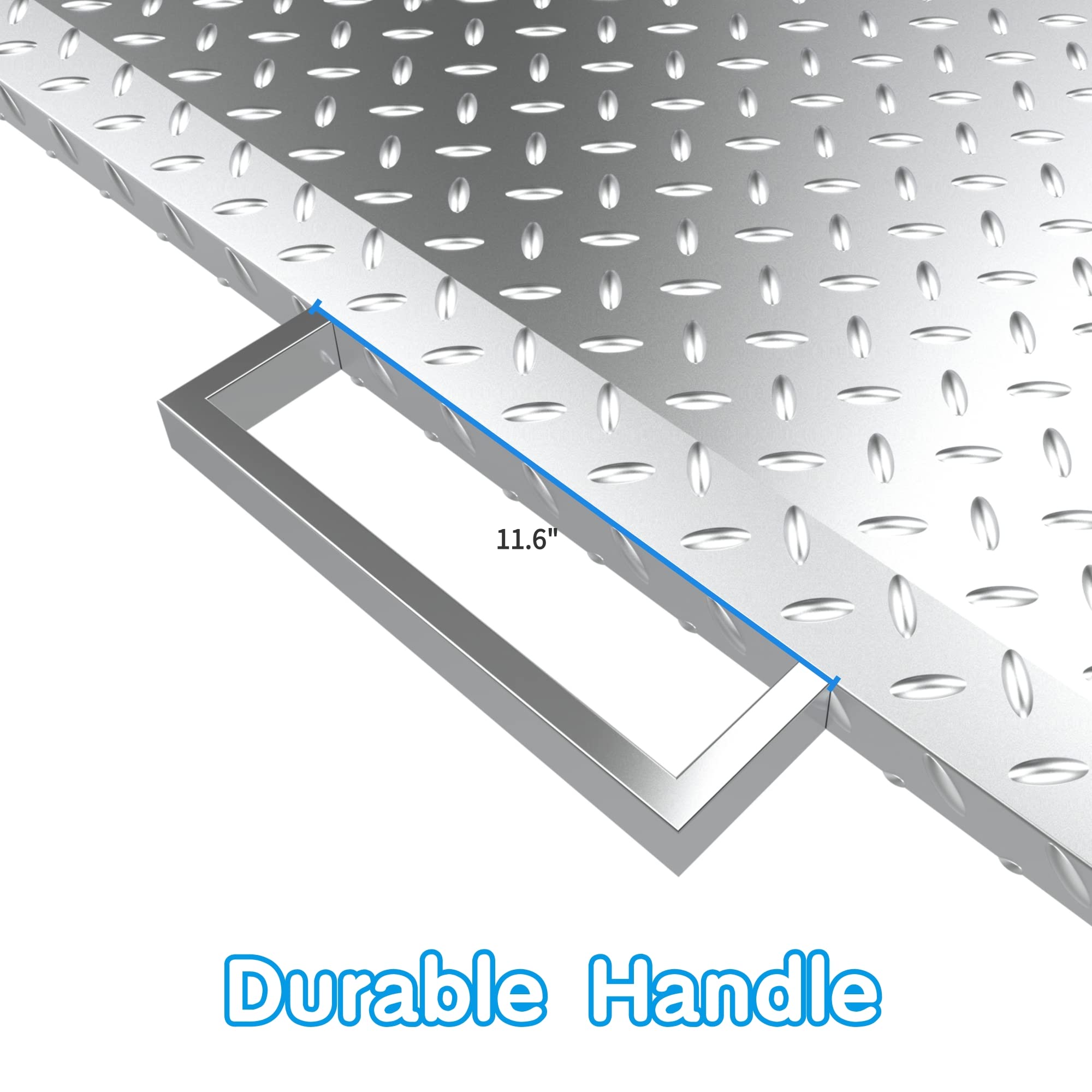 PARTAKER Griddle Hard Cover Lid for 28-Inch Blackstone 2-Burner Flat Top Grill Cooking System, Diamond Plate Stainless Steel Blackstone Griddle Accessory