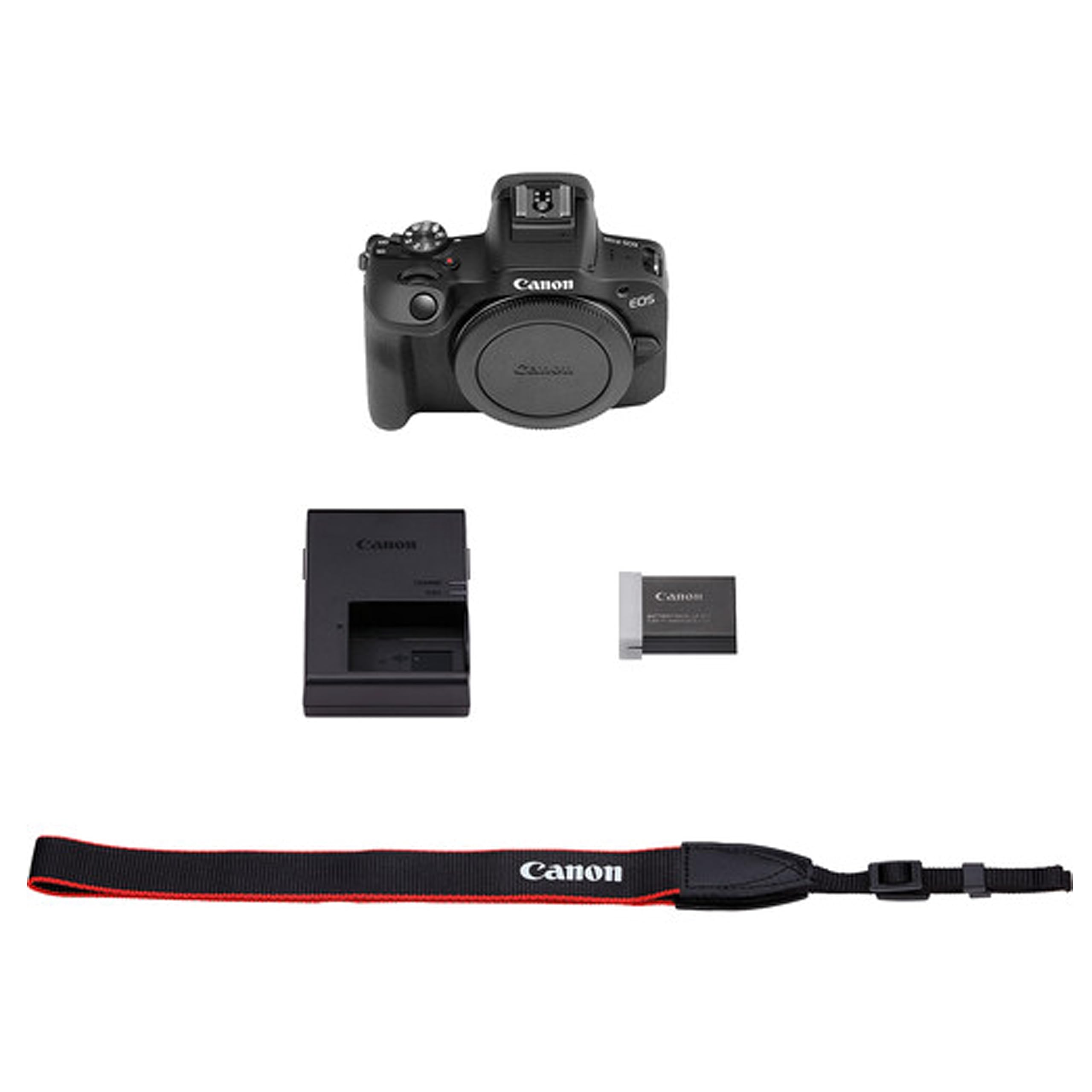 Canon EOS R100 Mirrorless Camera with 24-105mm Lens + 55-210mm Lens + 64GB Memory Card, Case, Hood, Grip-Pod, Filter Professional Photo Bundle (Renewed)
