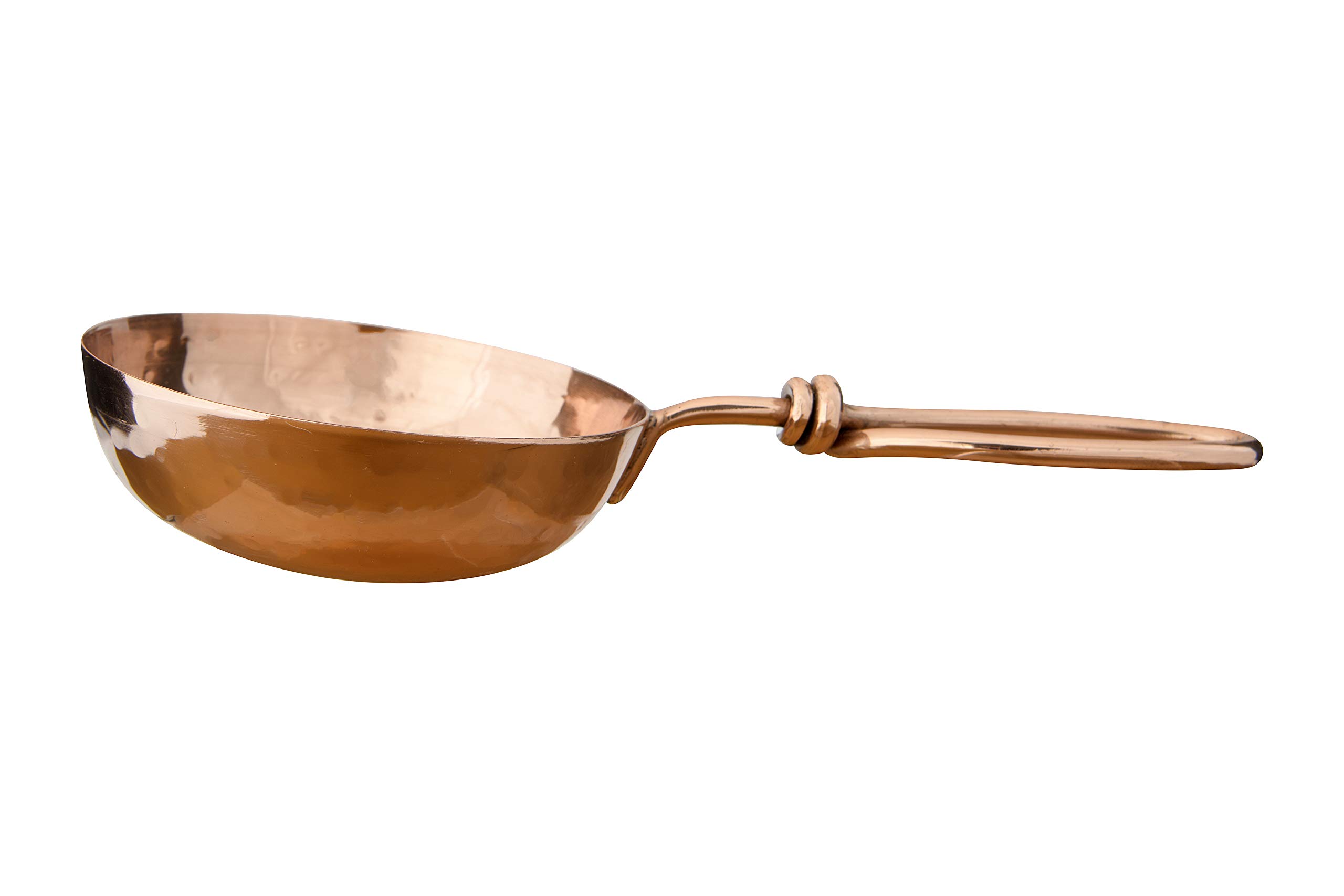 Creative Co-Op Hammered Stainless Steel Leather Tie (Set of 4 Sizes) Scoops, Copper