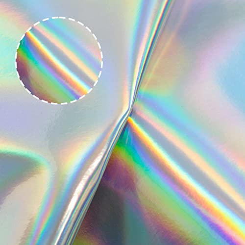 4 Pack Iridescence Plastic Tablecloths - Disposable Table Covers Shiny Rectangle Table Cloth Holographic Foil Iridescent Birthday Wedding Christmas Holiday Party Decorations 54x108 Inch (Laser)