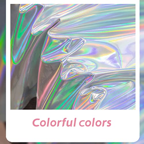 4 Pack Iridescence Plastic Tablecloths - Disposable Table Covers Shiny Rectangle Table Cloth Holographic Foil Iridescent Birthday Wedding Christmas Holiday Party Decorations 54x108 Inch (Laser)