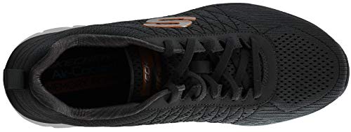 Skechers Men's Flex Advantage 2.0 - The Happs Oxford, Charcoal/Orange, 12 W US