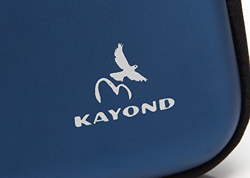 KAYOND® Portable Hard Carrying Travel Storage Case for External USB, DVD, CD, Blu-ray Rewriter/Writer and Optical Drives (Blue)