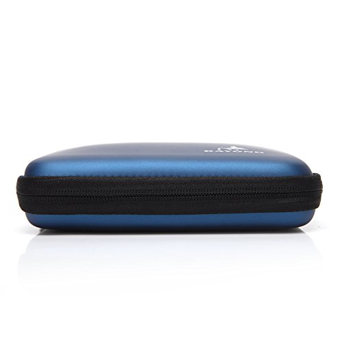 KAYOND® Portable Hard Carrying Travel Storage Case for External USB, DVD, CD, Blu-ray Rewriter/Writer and Optical Drives (Blue)