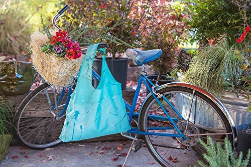 ChicoBag Vita Designer Reusable Tote Bag with Carabiner Clip | Compact Reusable Shopping Bags | Eco Friendly | Dream