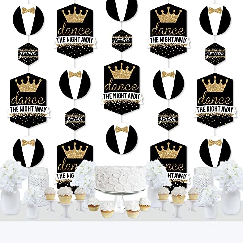 Big Dot of Happiness Prom - Prom Night Party DIY Dangler Backdrop - Hanging Vertical Decorations - 30 Pieces