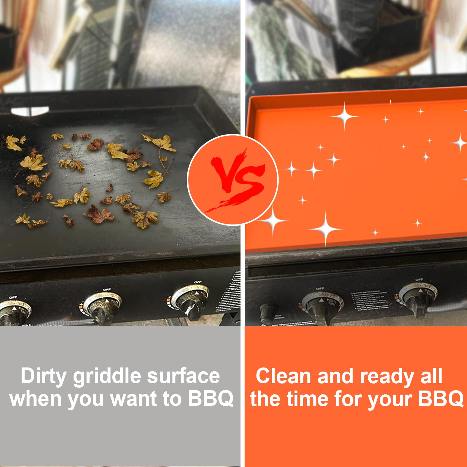 Griddle Mat for Blackstone 36/28/22 Inch,Reusable Food Grade Silicone Griddle Mat for Blackstone,All Season Outdoor Protective Grill Mat (22 Inch)