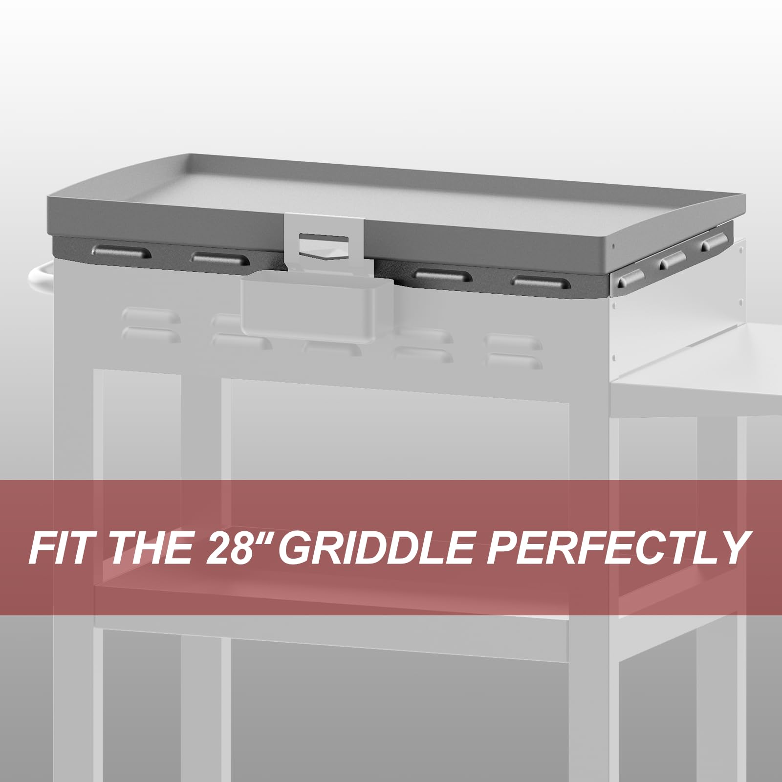Upgraded Wind Guards for Blackstone 28 Inch Griddle, Blackstone Griddle Accessories, Magnetic Stainless Steel Wind Screen for Blackstone Grill, Protect Flame Hold Heat, Compatible with Hood&Side Shelf