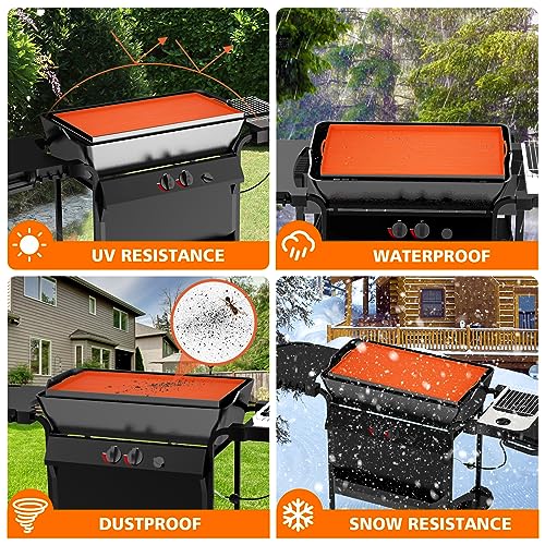 KNHUOS 28'' Griddle Mat Silicone for Blackstone, Silicone Griddle Cover Upgraded Handle-Design,Protective BBQ Grill for Blackstone Protector Accessories Kit & Indoor Outdoor
