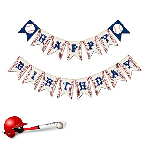 Baseball Birthday Banner,Baseball Party Decorations,Party Garland, Birthday Decorations