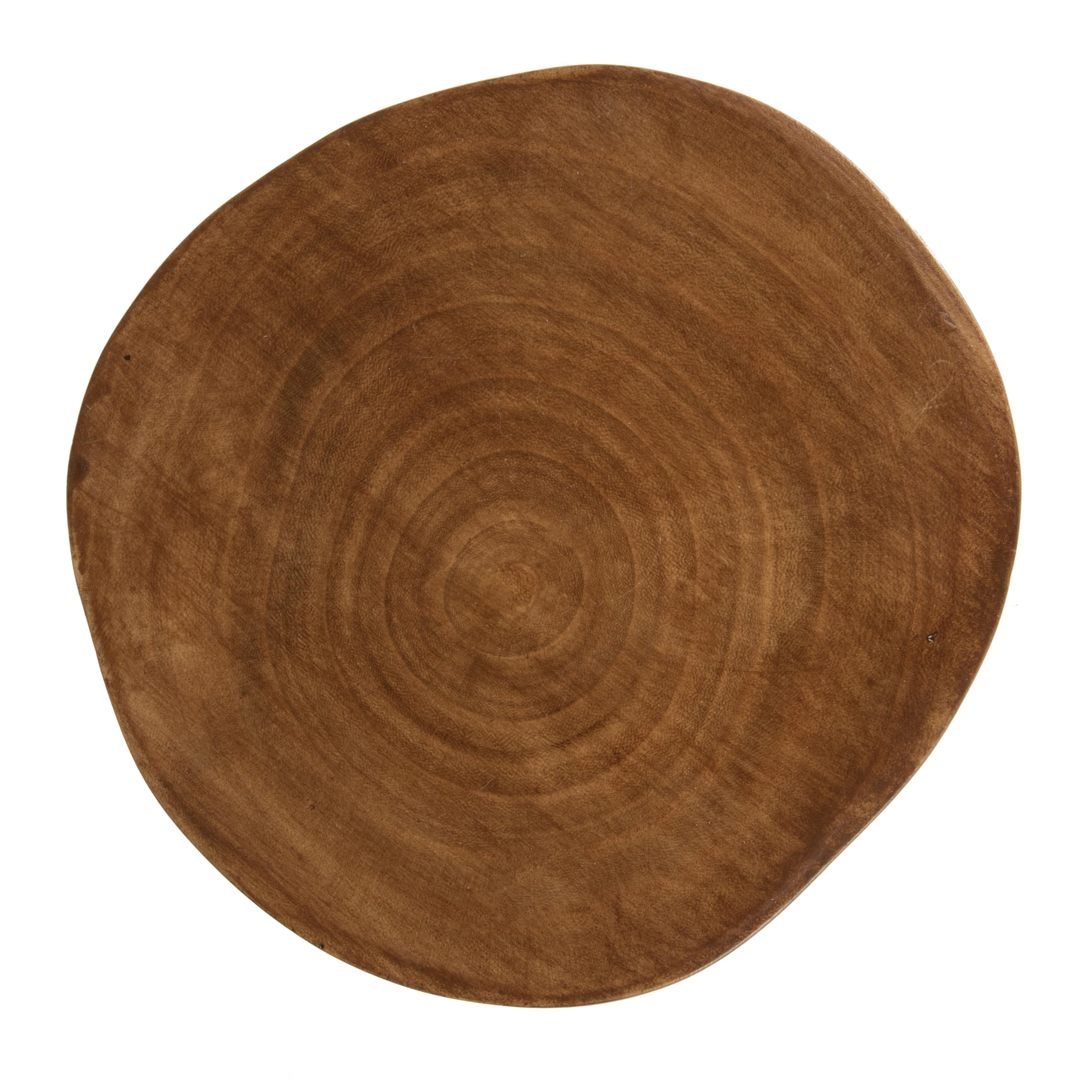 Creative Co-Op Decorative Paulownia Wood Pedestal, Dark Brown