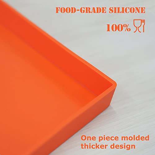 hoomdabox 28'' Griddle Silicone Protective Mat Cover for Blackstone 28 Inch Gas Griddle, Heavy Duty Food-grade Griddle Mats Cover Grill Protective Covers(Not fit 28XL/Pro Series), SG-002, Orange