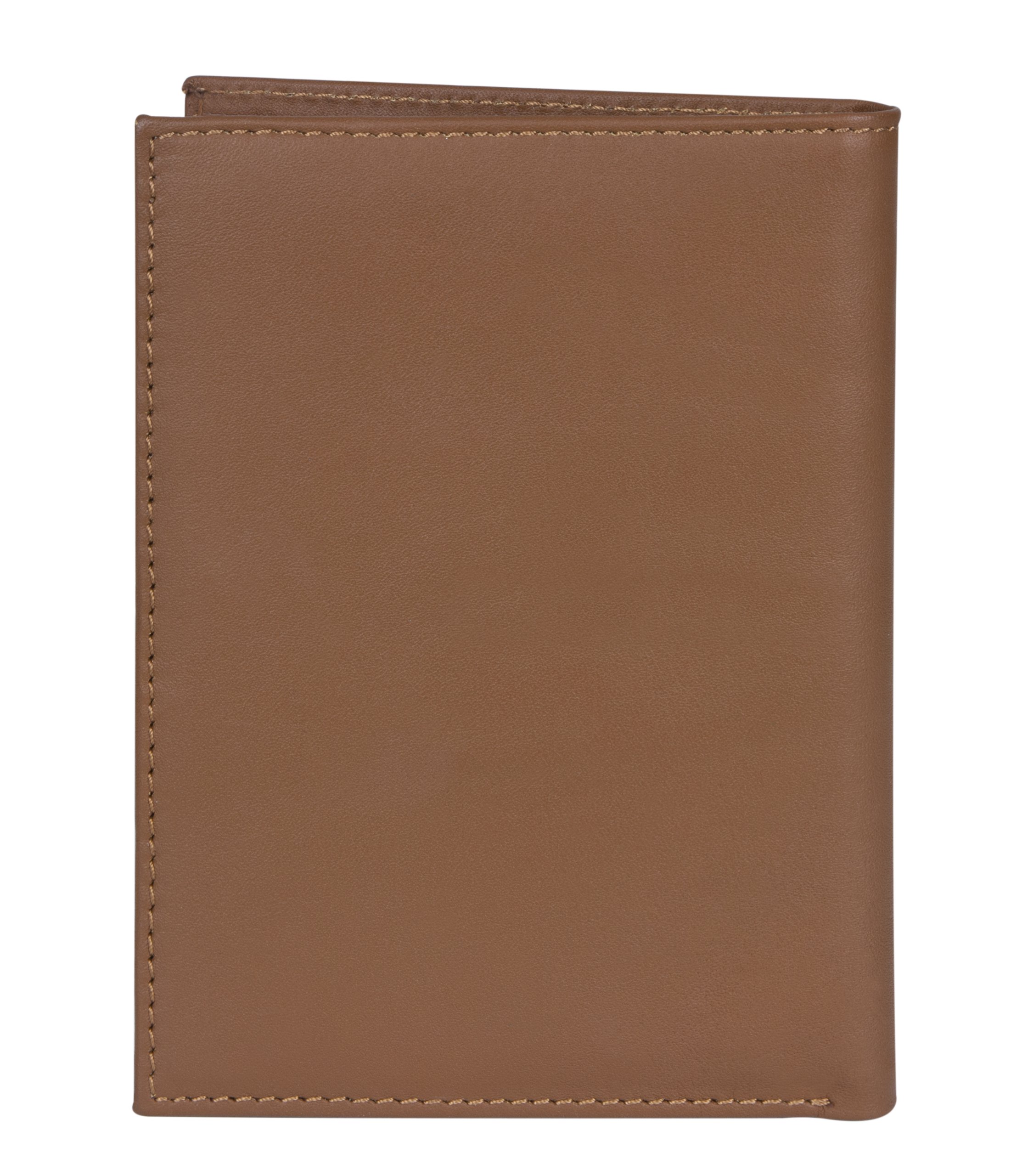 Travelon Safe Id Leather Passport Wallet, Saddle, One Size