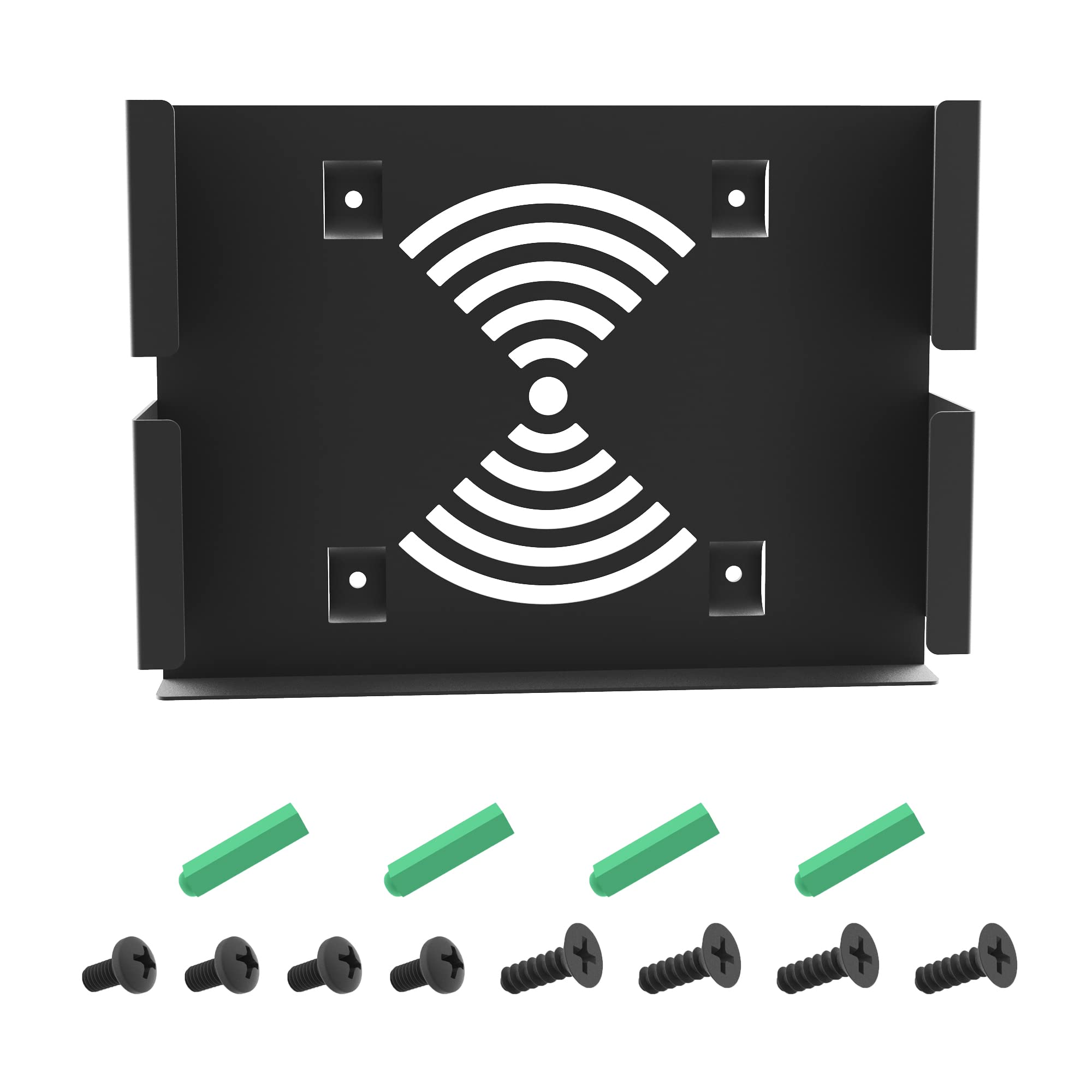 Hikig Mac Mini VESA Mount/Wall Mount/Under Desk Mount, Custom Mount for The Mac Mini, Mac Mini VESA Mounting Stand/Mounting Bracket - Black