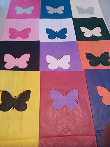 SS Lumies Luminary Bags - Butterfly Cut-Out - Pack of 10 (HOT Pink)