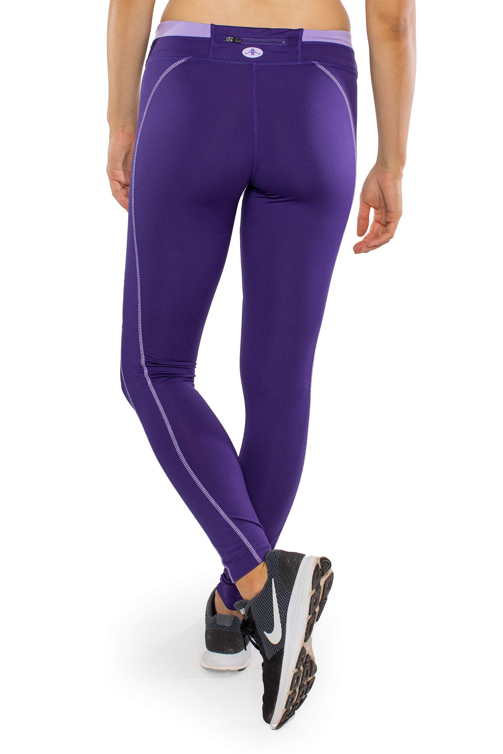 Alex + Abby Women's Plus-Size Advantage Legging 2X Blast Purple/Deep Lilac