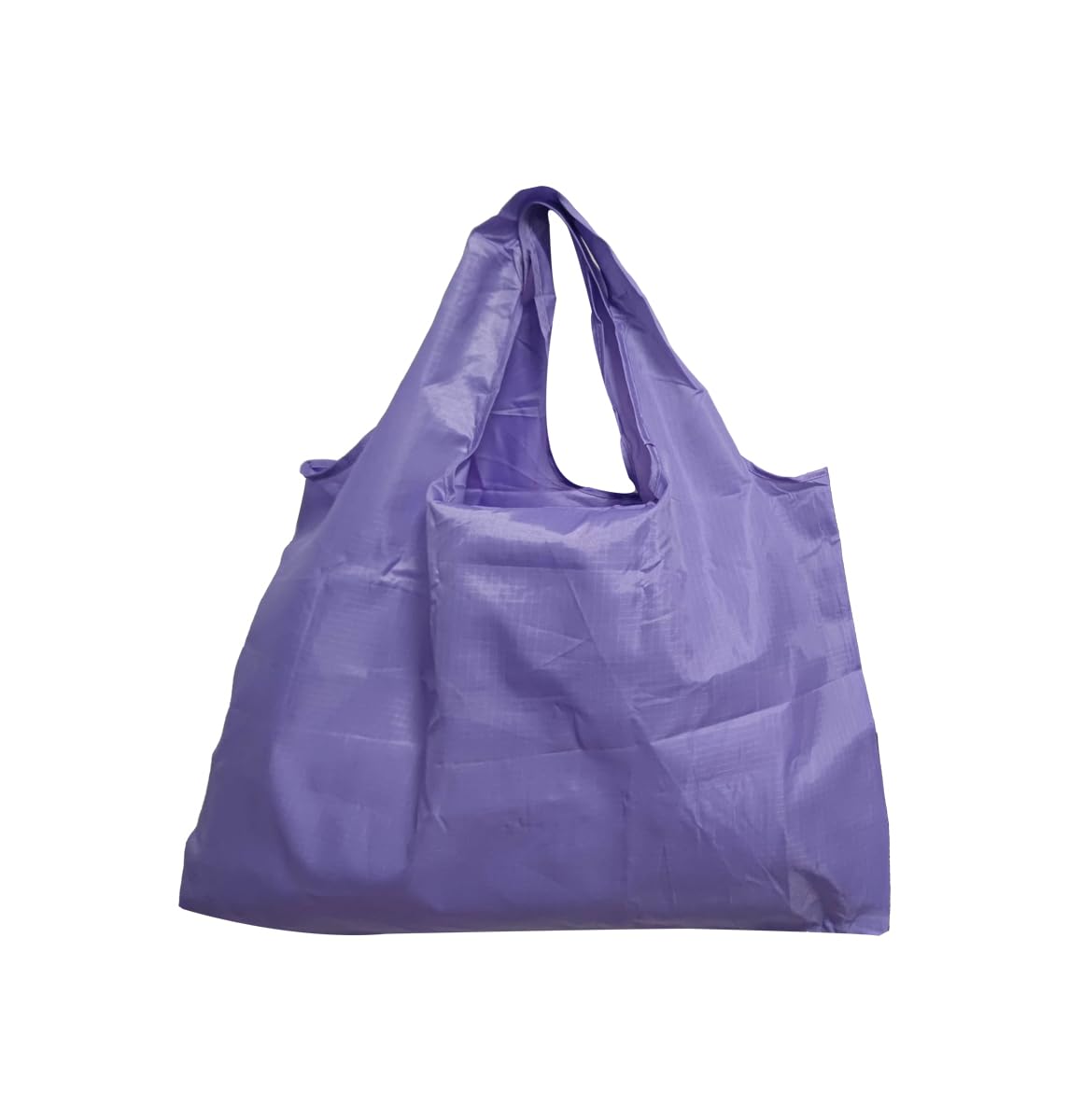 evohyah 1Pack Large Reusable Grocery Tote - 50LBS Ripstop Geometric Fashion Recycling Bag - Folding Storage - Machine Washable Nylon Bag with Zipper - Purple