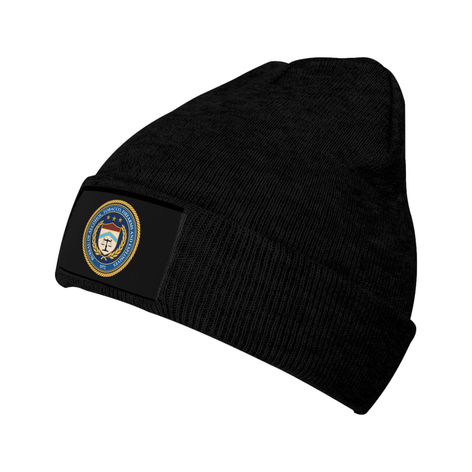 Rqwaaed US Bureau of Alcohol Tobacco and Firearms ATF Velvet Warm Knitted hat Unisex