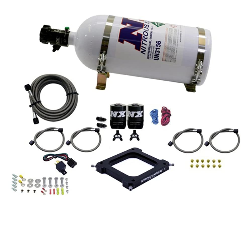 Nitrous Express - 4500 Assassin Plate Stage 6 Nitrous Kit (50-300HP) w/10lb Bottle (67070-10)
