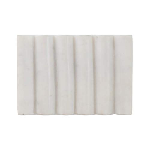 Contemporary Carved Marble Soap Dish for Bathrooms