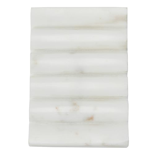 Contemporary Carved Marble Soap Dish for Bathrooms