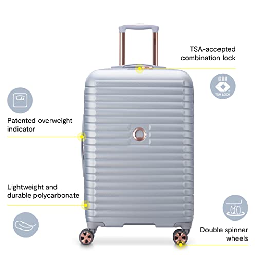 DELSEY PARIS Cruise 3.0 Hardside Expandable Luggage with Spinner Wheels, Graphite, Checked-Large 28 Inch