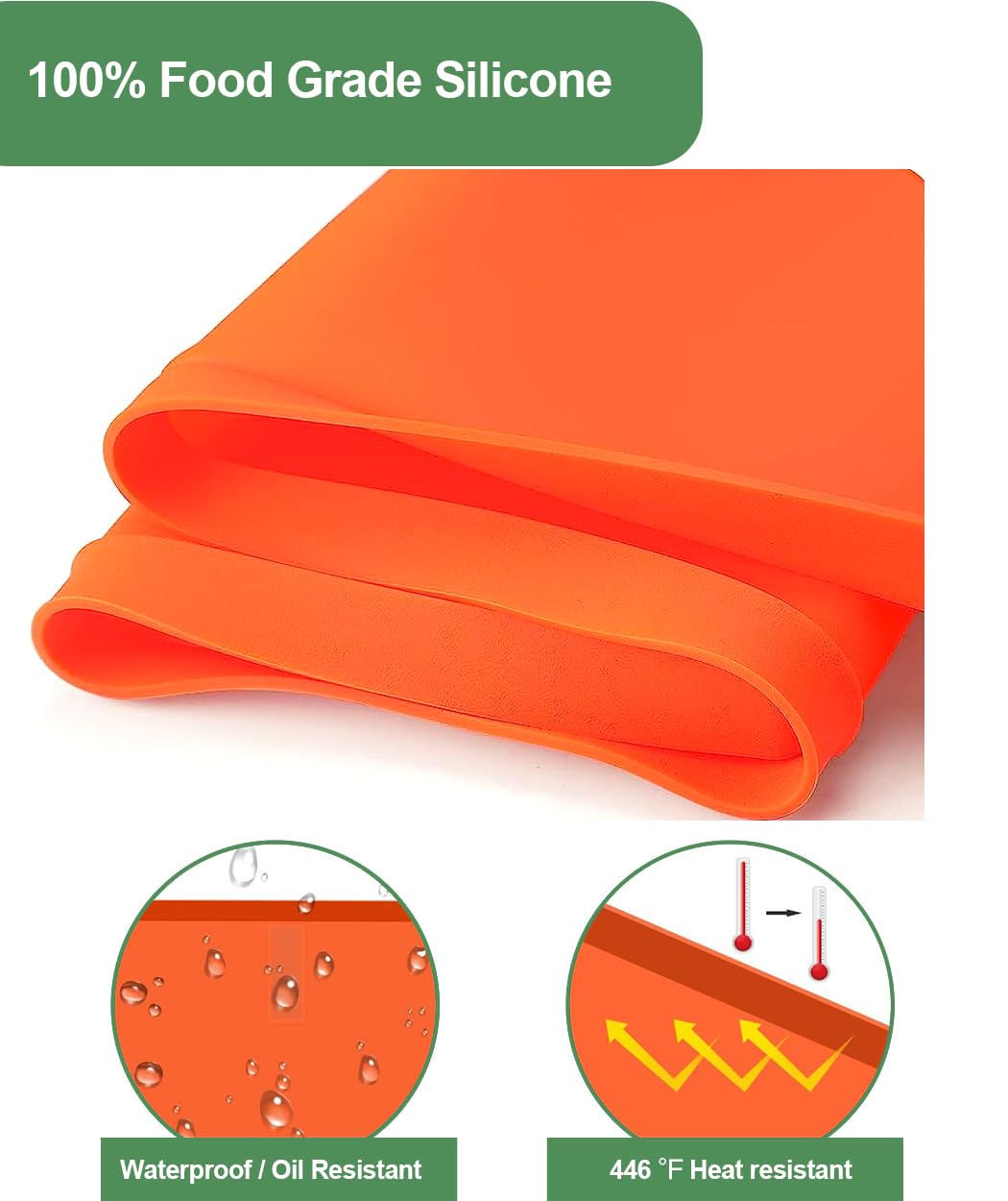 28‘’ Silicone Griddle Mat for Blackstone, 100% Silicone Protective Mat Cover for Blackstone 28 Inch Griddle, Heavy Duty Food Grade Silicone Mat (28 inch)