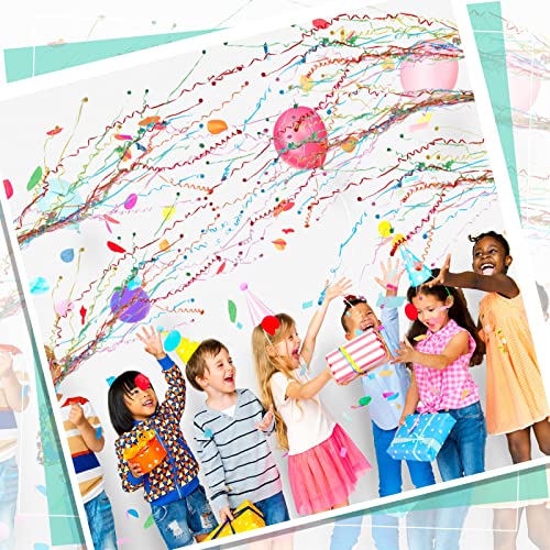 30 Pieces Hand Throw Streamers White Throw Streamers No Mess Confetti Crackers for Wedding, Birthday, Graduation Party Favors