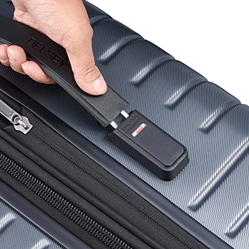 DELSEY PARIS Cruise 3.0 Hardside Expandable Luggage with Spinner Wheels, Graphite, Checked-Large 28 Inch