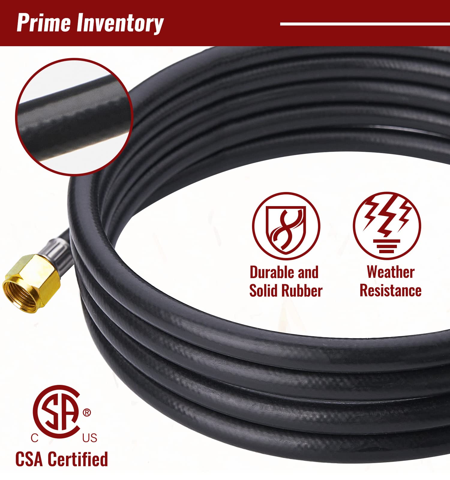 CALPOSE 2 Feet Propane Hose with Regulator, Universal Gas Grill Regulator and Hose for Blackstone 28''/36'' Griddle, Weber Grill, Propane fire pit and More, 3/8" Female Flare for Most LP Gas Grills