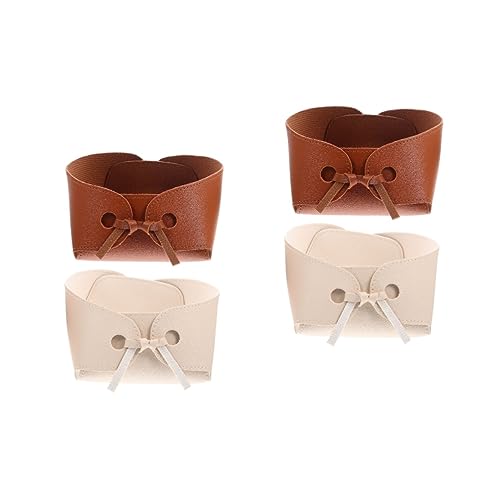 4 pcs Desktop Storage Box Key Organizer Tray dice Rolling mat Board Game Storage entryway catchall Holder Dresser Organizer Table Decor Tabletop Storage Tray Manager Leather Coin