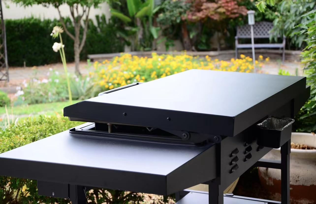 HANDYGO Blackstone 28 inch Griddle Lid - Push-Pull Griddle Cover, Hard Cover, Flat top Grill Cover, Griddle Accessories, Black (28 inch)