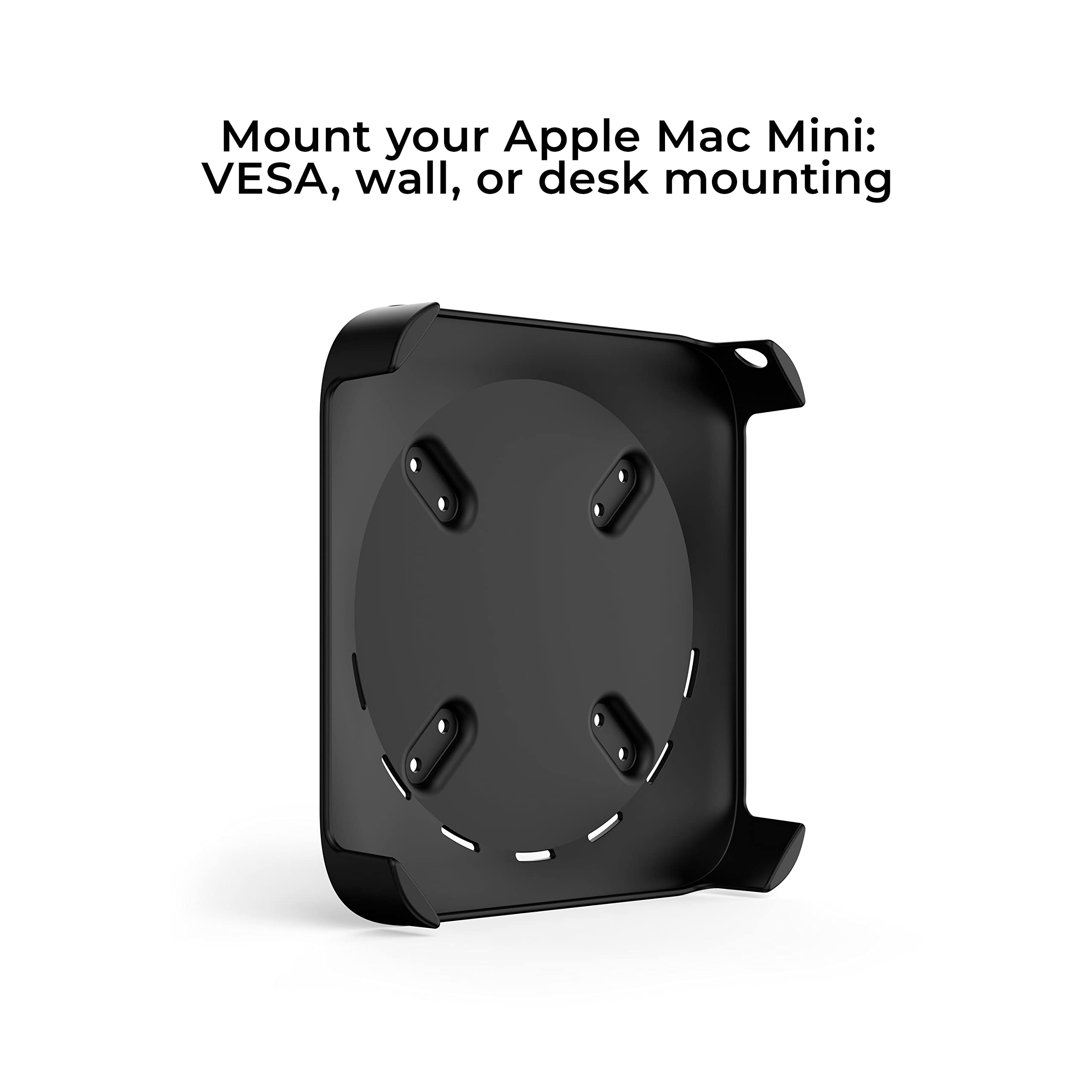 HumanCentric Mount Compatible with Mac Mini, Custom Mac Mini Mount. Wall Mount, Rack Mount, Mac Mini Under Desk Mount, Mac Mini Mount Behind Monitor Mac VESA Compatible Mac Mini Monitor Mount