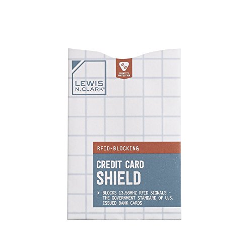 Lewis N Clark RFID Credit Card Holder Shield, Anti-Theft Wallet Sleeve + RFID Blocking ID Holder & Credit Card Protector - 3 Pack