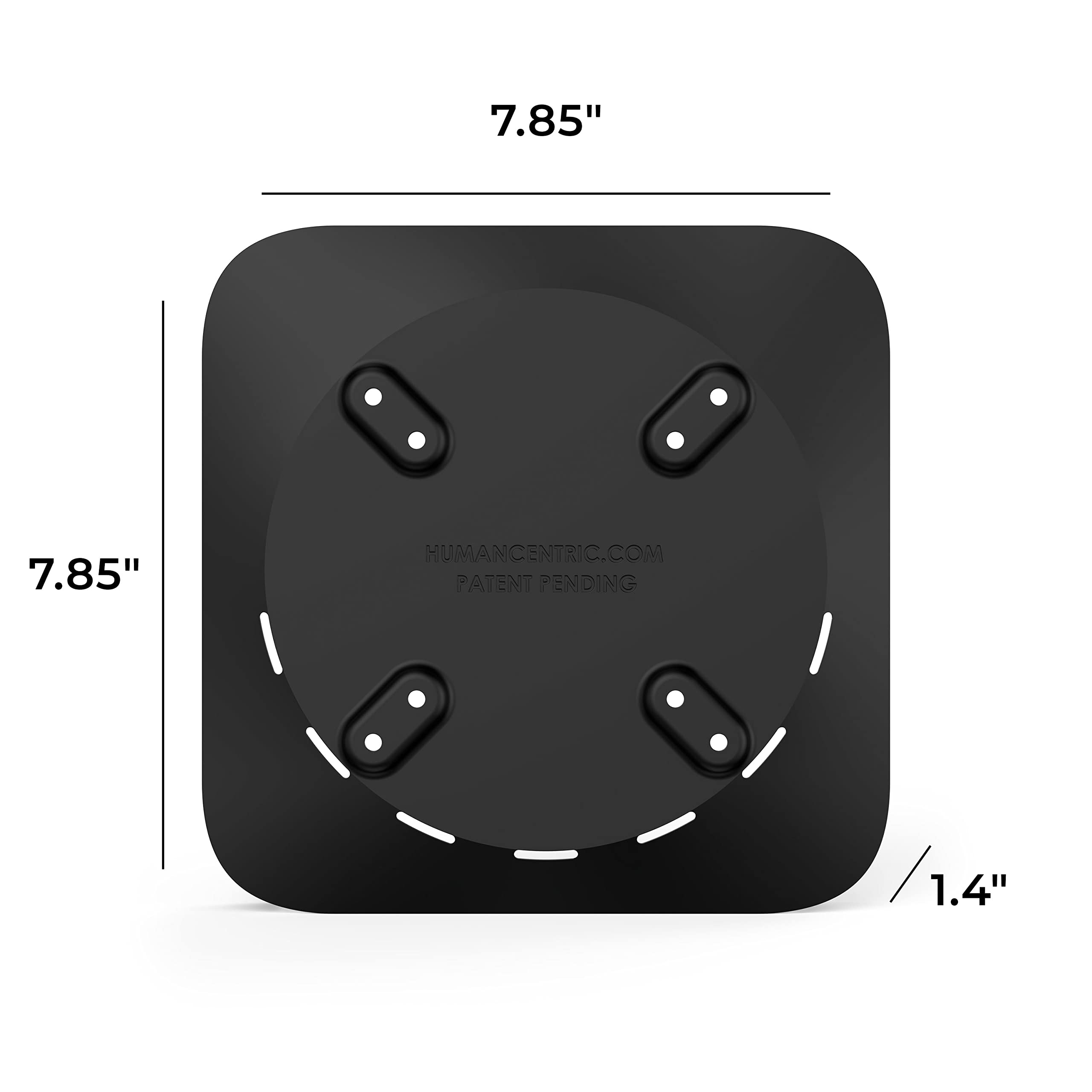 HumanCentric Mount Compatible with Mac Mini, Custom Mac Mini Mount. Wall Mount, Rack Mount, Mac Mini Under Desk Mount, Mac Mini Mount Behind Monitor Mac VESA Compatible Mac Mini Monitor Mount