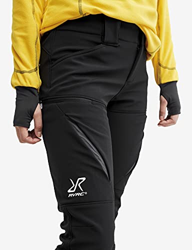 RevolutionRace Women's Hiball Pants, Durable and Ventilated Pants for All Outdoor Activities, Jet Black - X-Large