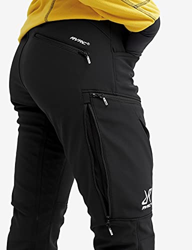 RevolutionRace Women's Hiball Pants, Durable and Ventilated Pants for All Outdoor Activities, Jet Black - X-Large