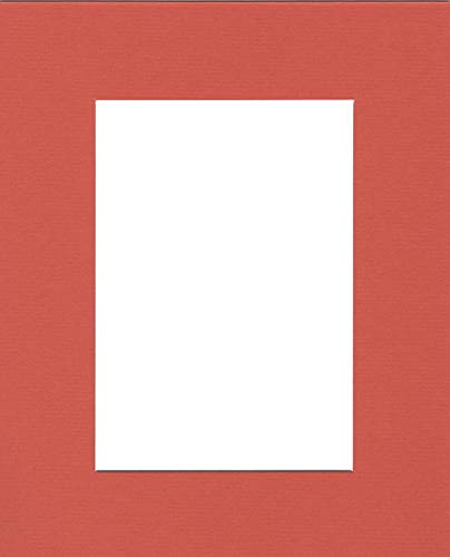 16x20 Acid Free White Core Picture Mats Cut for 11x14 Pictures in Orange