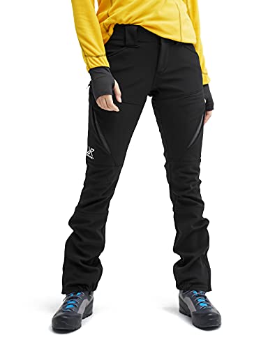 RevolutionRace Women's Hiball Pants, Durable and Ventilated Pants for All Outdoor Activities, Jet Black - X-Large