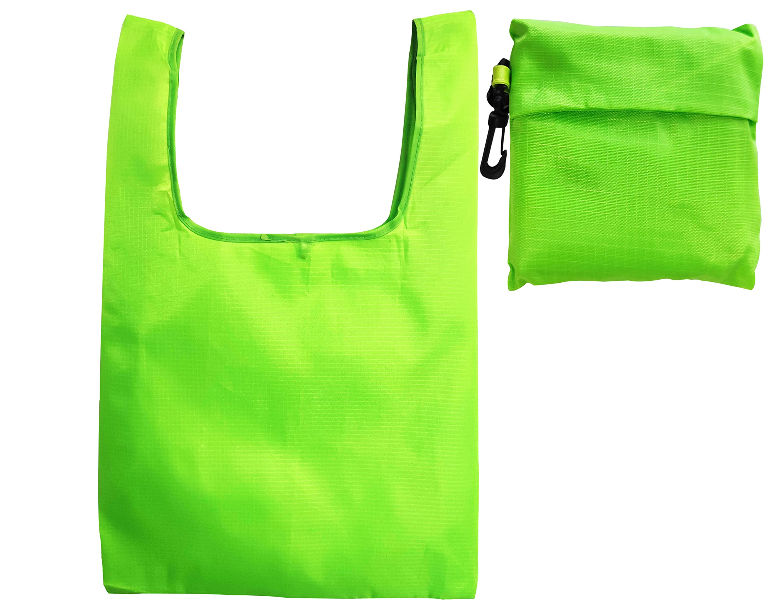Evohyah Shopping Bags Reusable Grocery Tote Bags Kitchen Reusable Grocery Bags 50LBS Ripstop Geometric Fashion Recycling Bags Folding Storage Bag Machine Washable Nylon Bags (Sgreen, S)