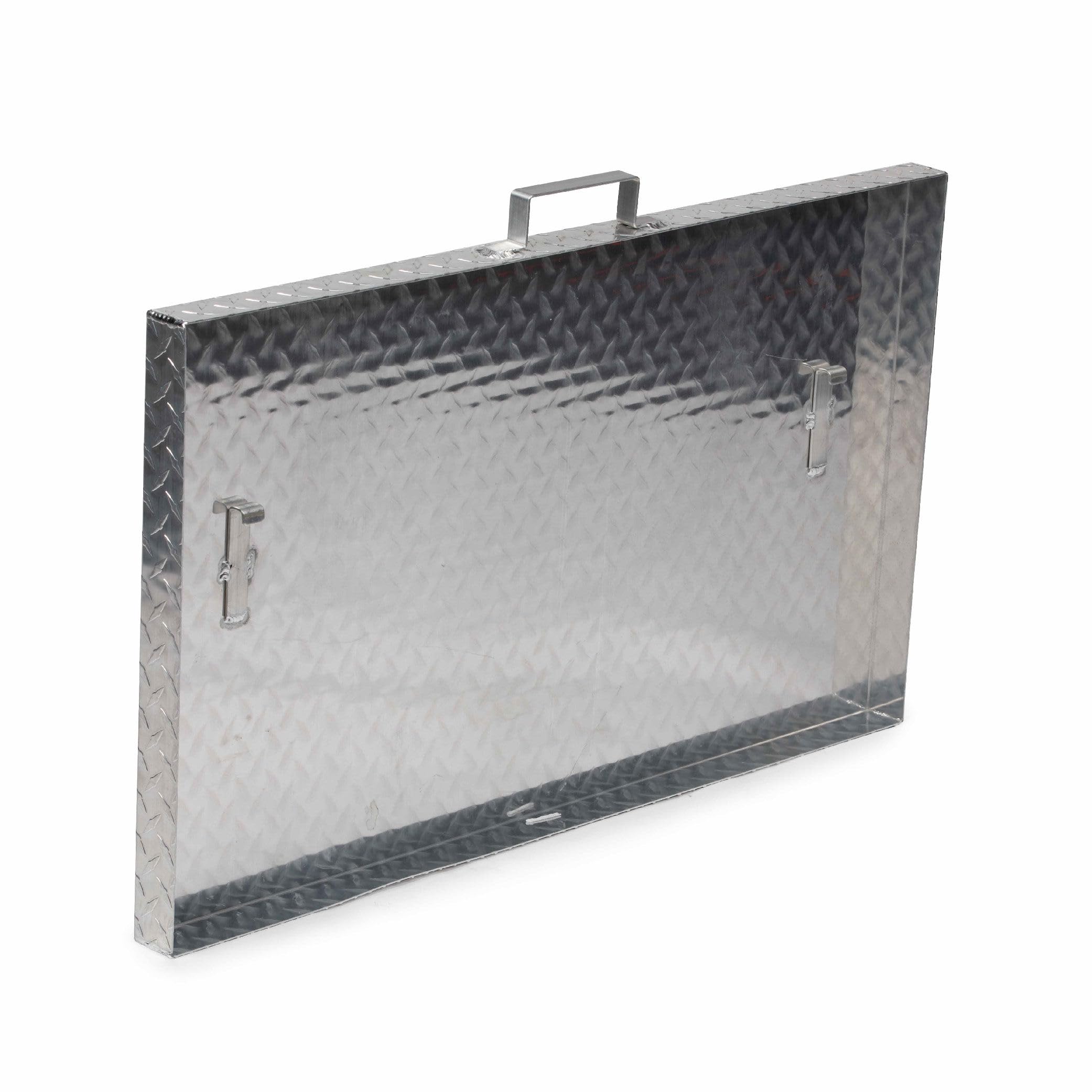 TITAN GREAT OUTDOORS Griddle Cover Fits 28in Blackstone Grill, Diamond Plated Aluminum Flat Top Griddle Guard Cover